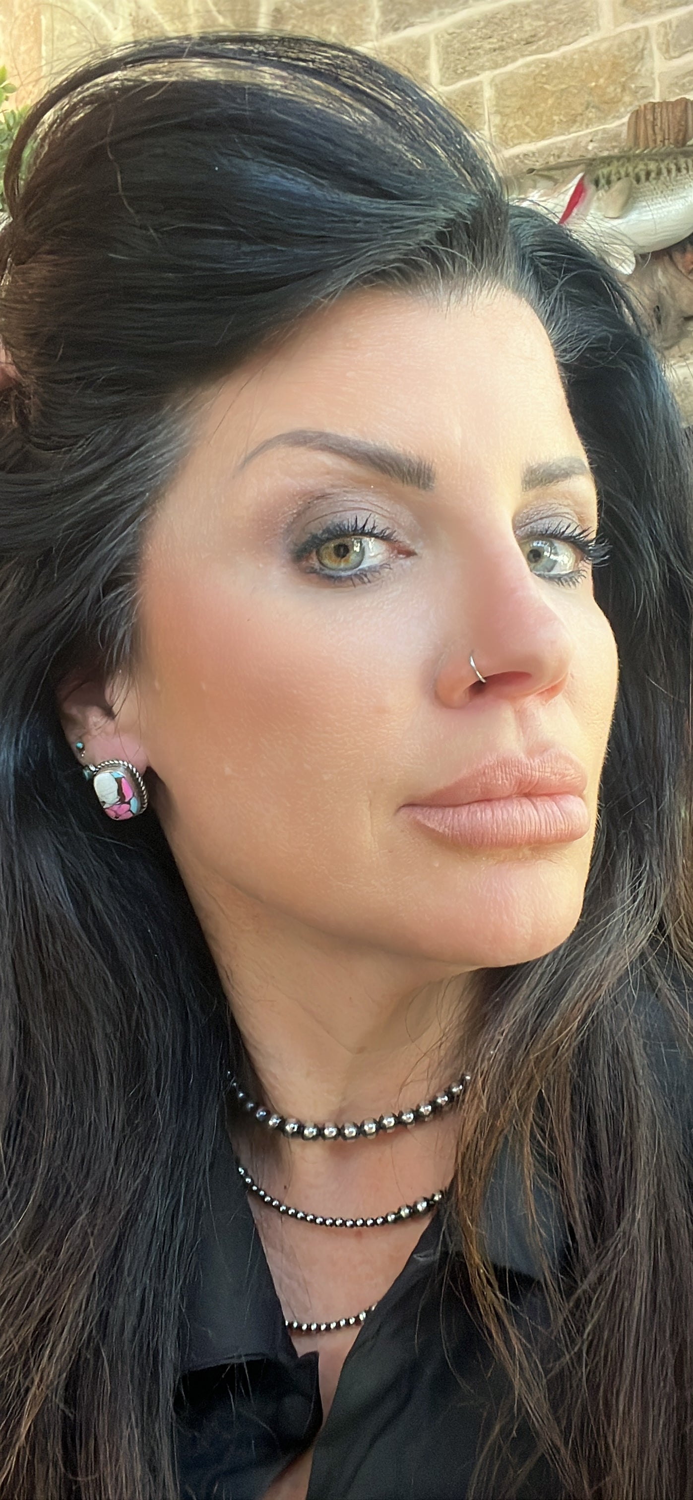 Cotton Candy Studs with Rope Design by Navajo Artist Chassity Belone – The Turquoise Phoenix